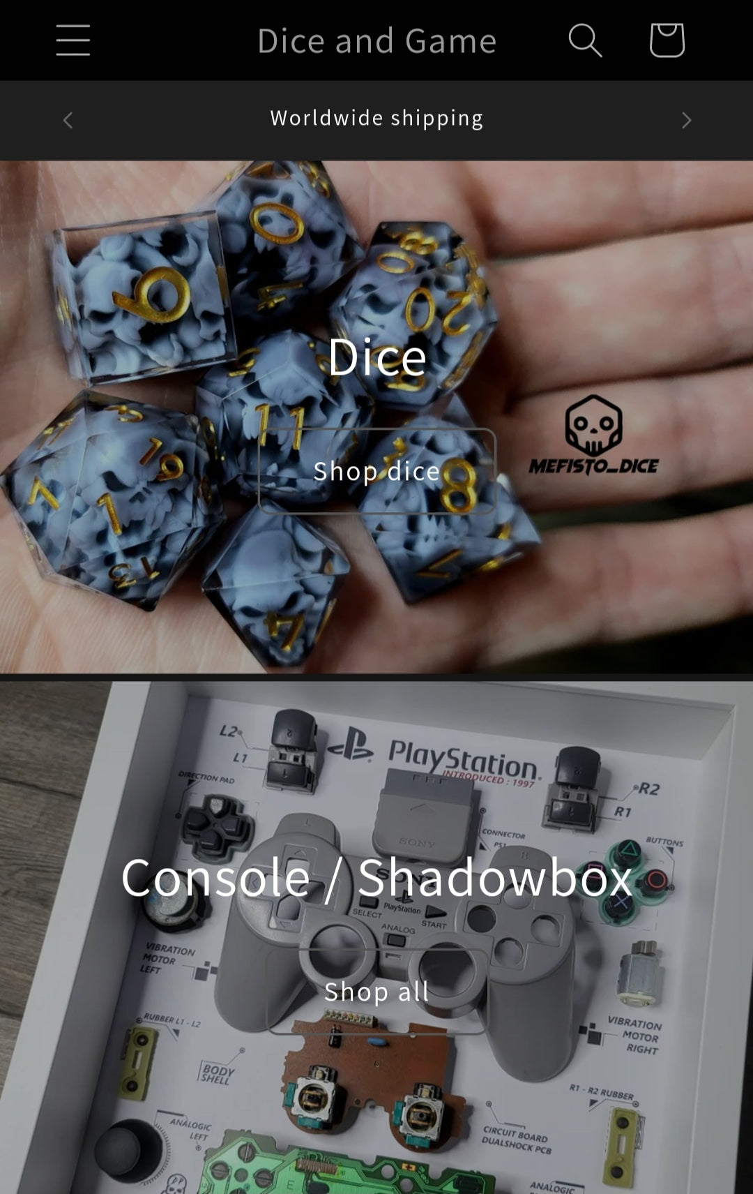 Controller stand – Dice and Game