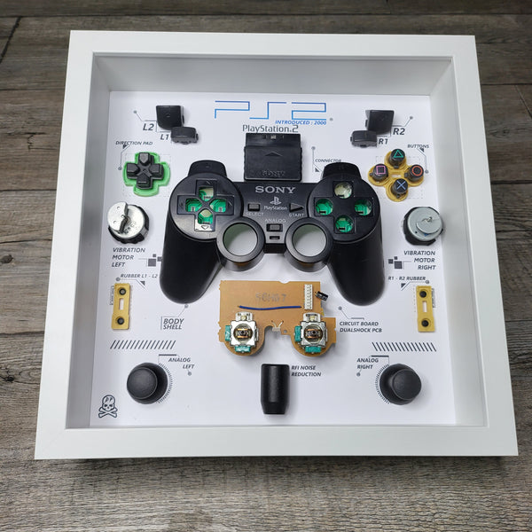 Ps2 Dualshock 2000 playstation shadowbox frame – Dice and Game