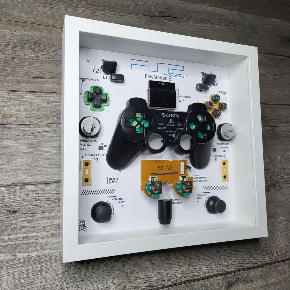Ps2 Dualshock 2000 playstation shadowbox frame – Dice and Game